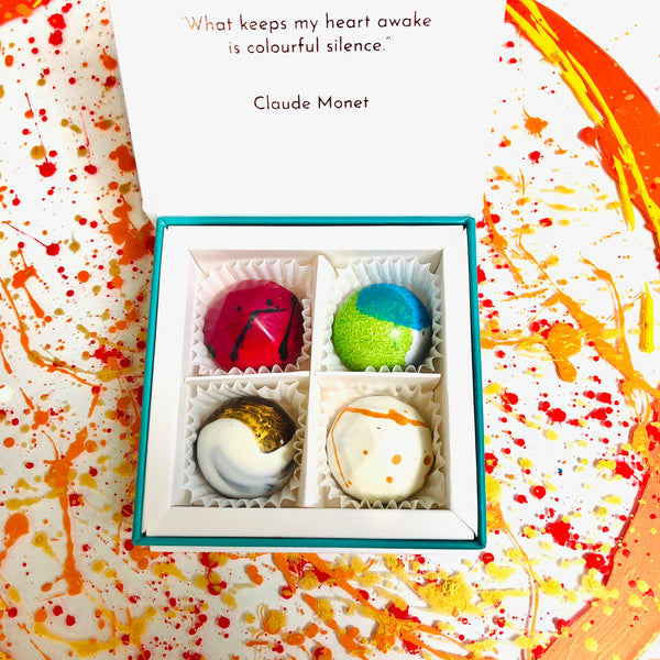Selection of 4 chocolates | The Painted Peacock