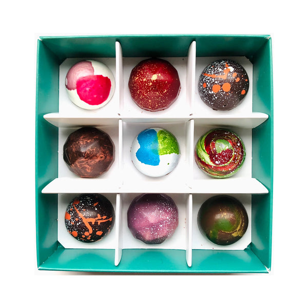 Christmas Selection - Box of 9 Chocolates | The Painted Peacock